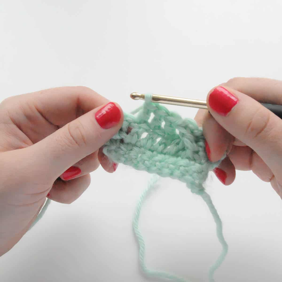 How to Crochet the Cross Pattern Stitch - Photo Tutorial