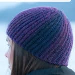 Crochet Twist & Stripe Hat - FREE Crochet Pattern