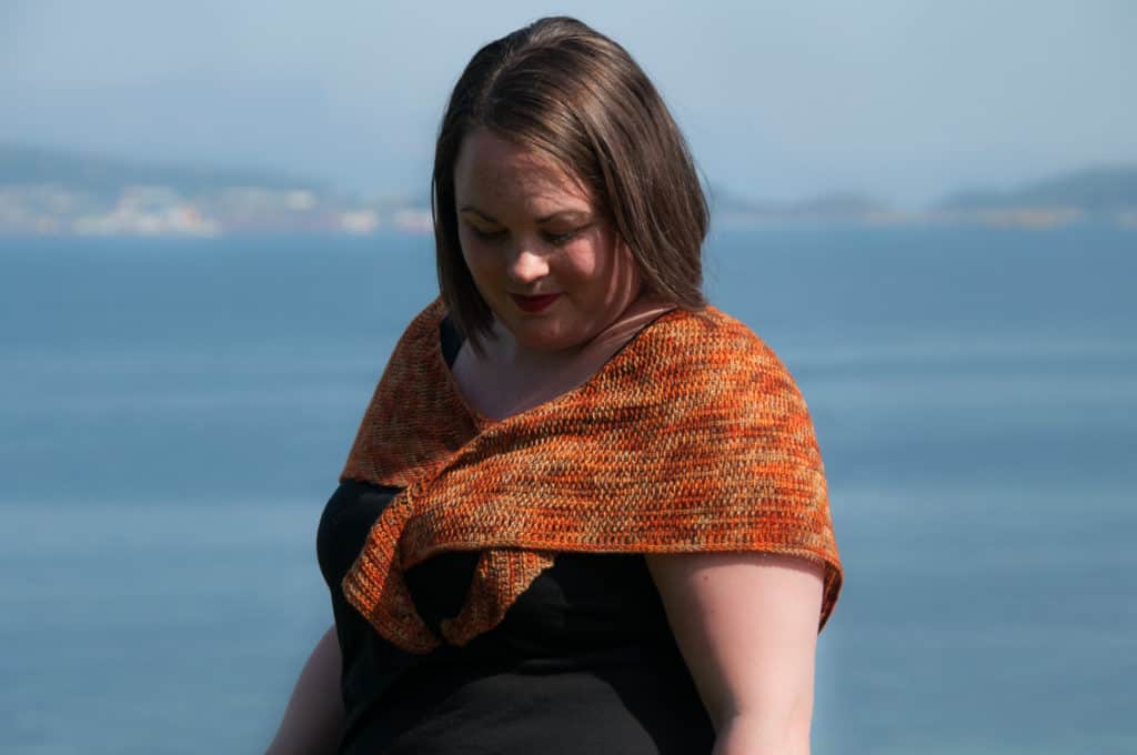 Crochet Autumn Leaves Shawl - FREE Tunisian Crochet Pattern