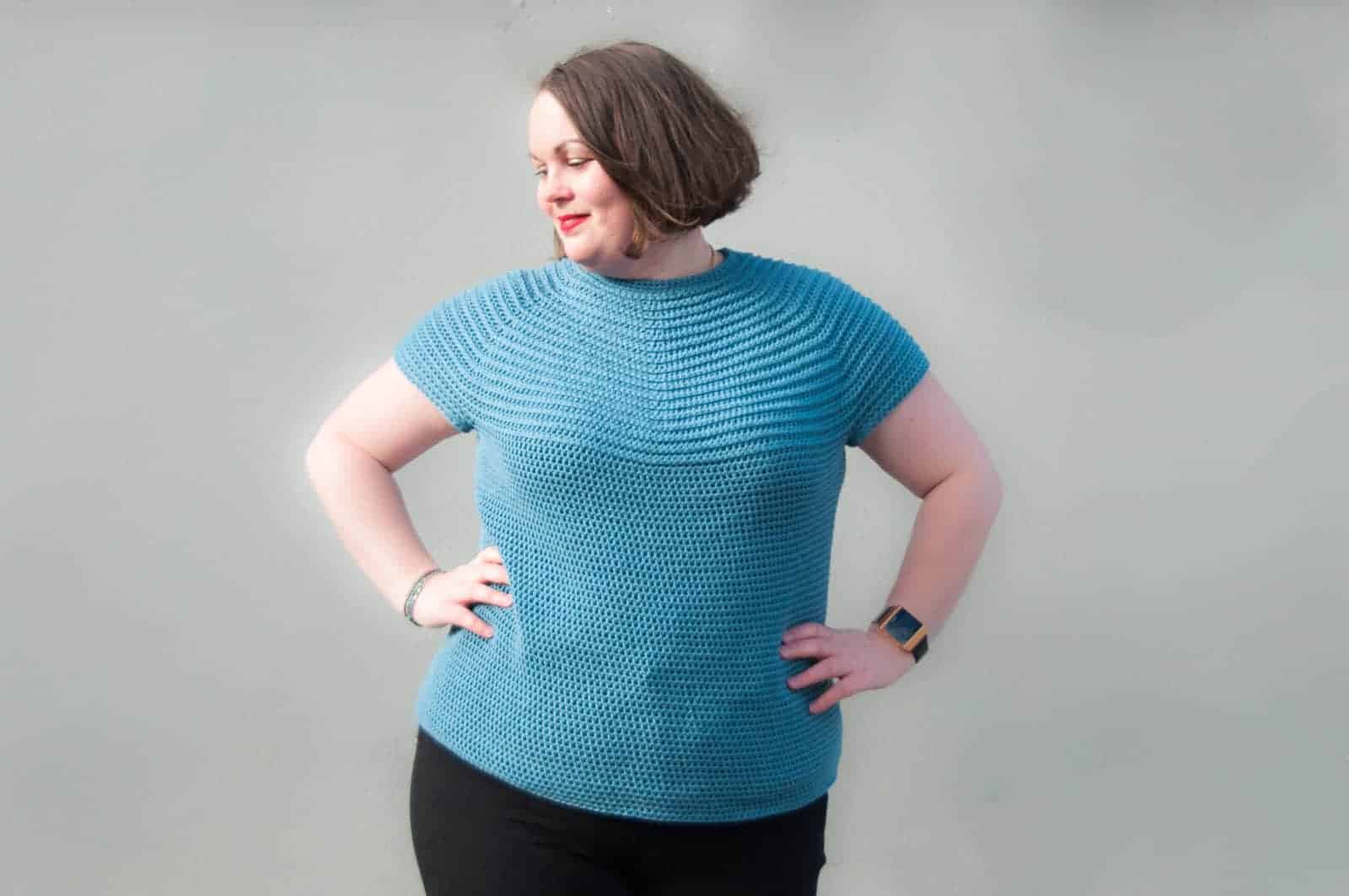 Top Down Crochet Top - FREE Pattern - S - 5XL