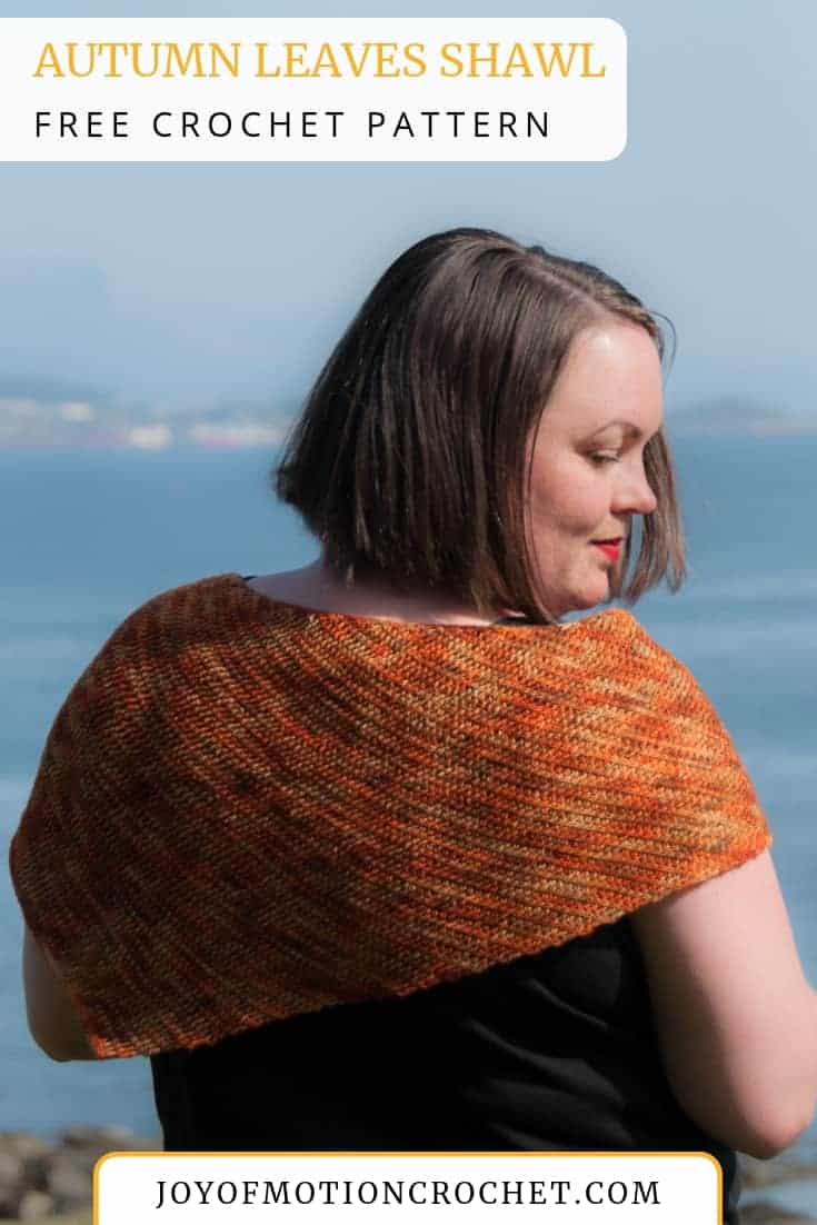 Crochet Autumn Leaves Shawl - FREE Tunisian Crochet Pattern