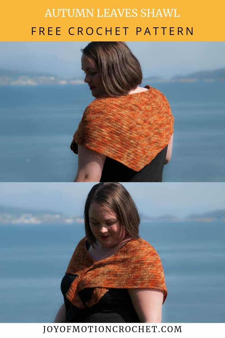 Crochet Autumn Leaves Shawl - FREE Tunisian Crochet Pattern