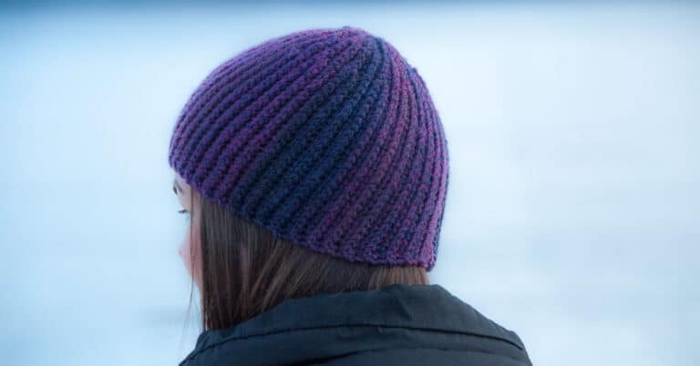 Crochet Twist & Stripe Hat - FREE Crochet Pattern