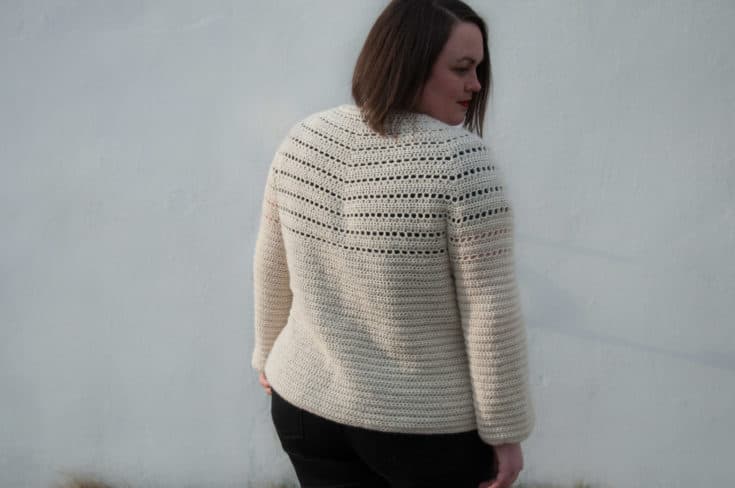 One Piece Crochet Cardigan Pattern • Size S - 5XL