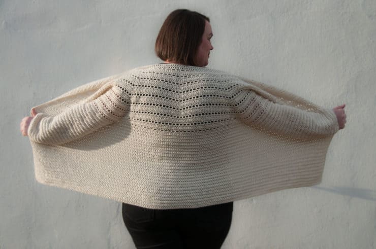 One Piece Crochet Cardigan Pattern • Size S - 5XL