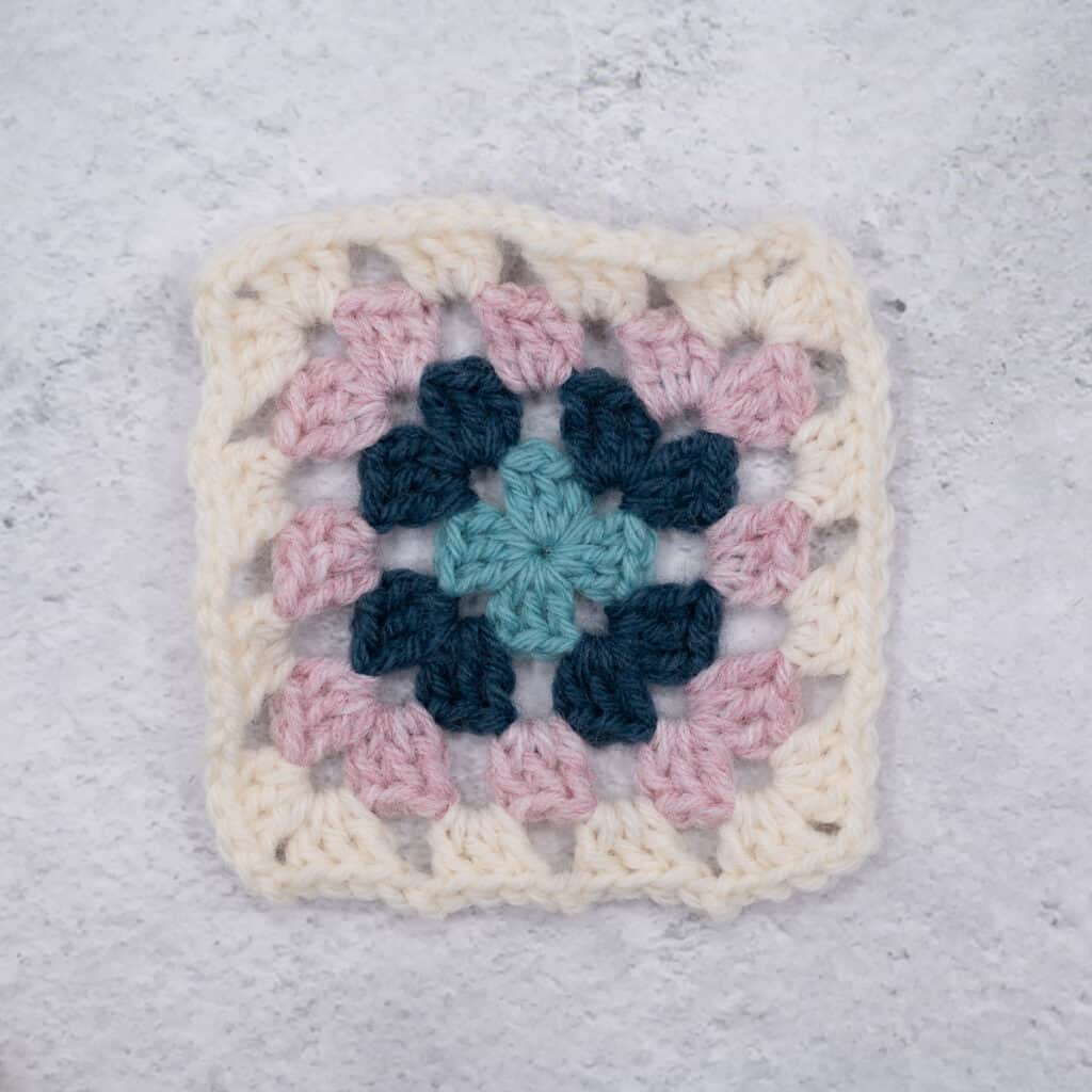 Granny Square Crochet Ottoman Pattern - Easy Pattern