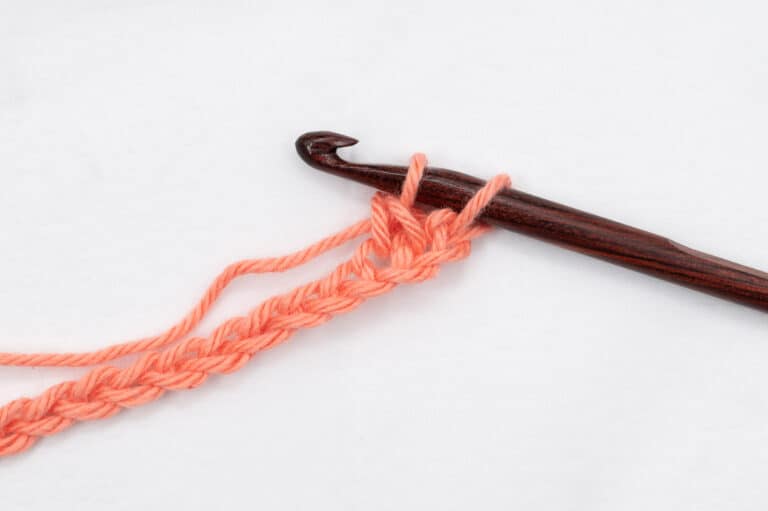 Linked Double Crochet Stitch Tutorial - Step by step photos