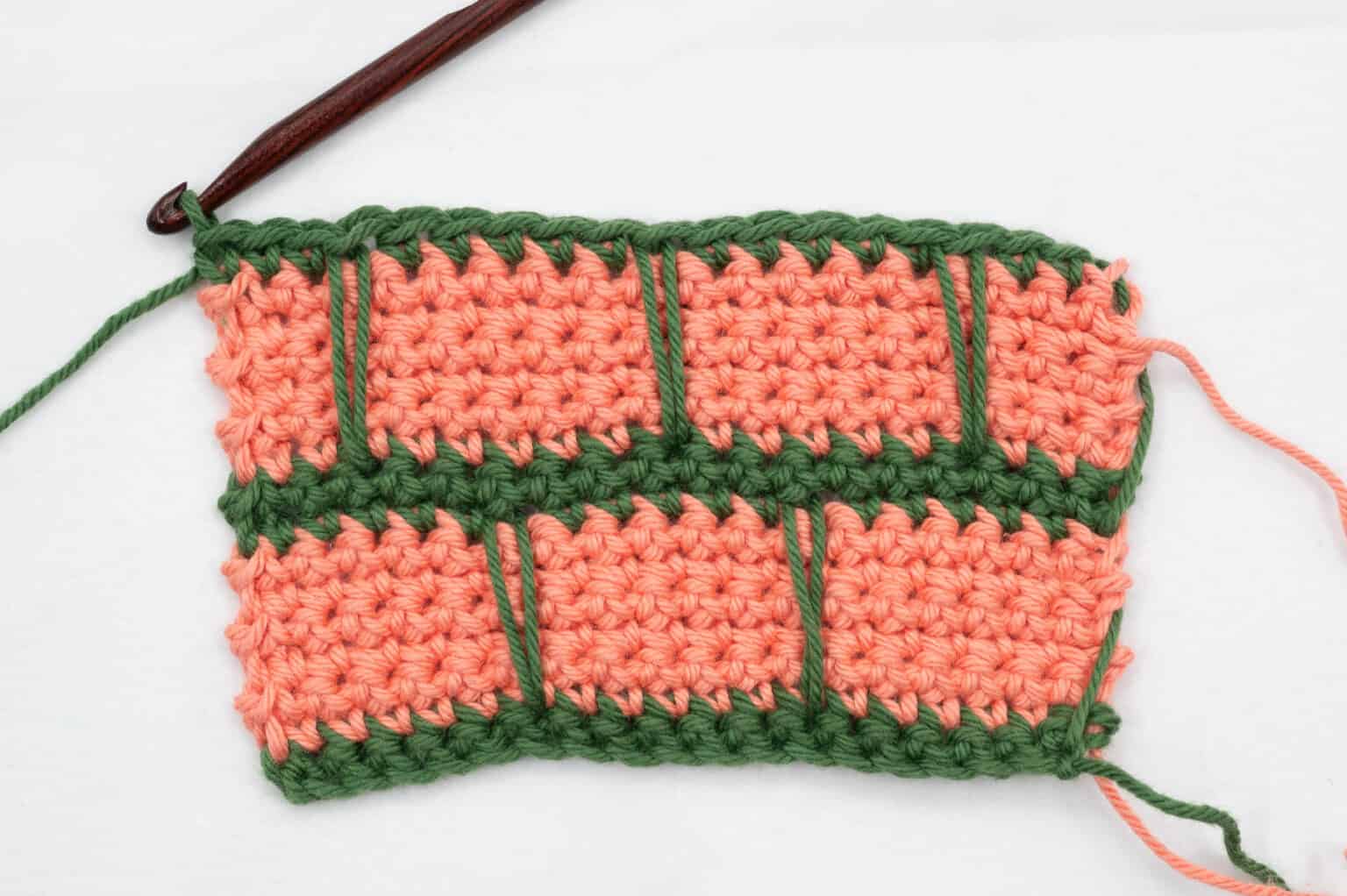 Brick Stitch Crochet Tutorial - Easy Stitch Pattern