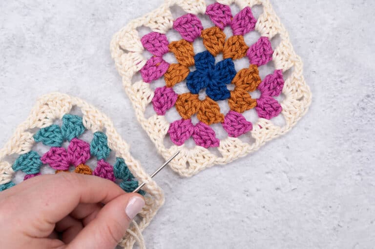 How To Whip Stitch Crochet Pieces Together • Video Tutorial