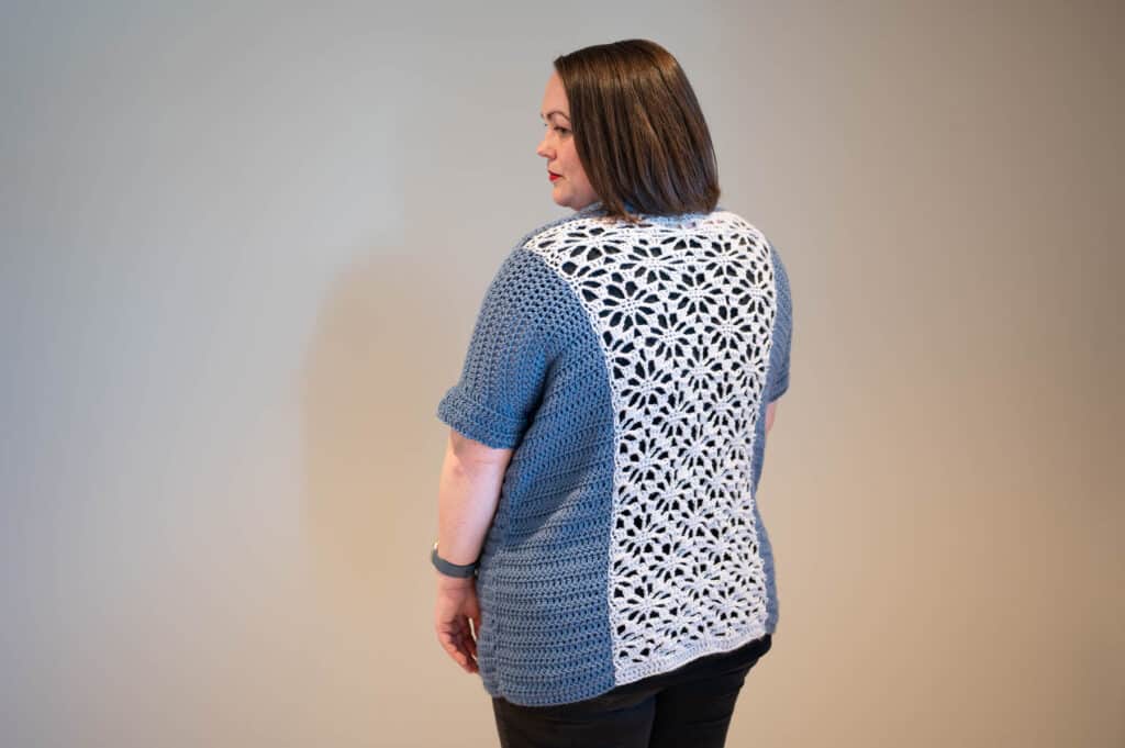 Free Short Sleeve Crochet Cardigan Pattern - Lace Stitch