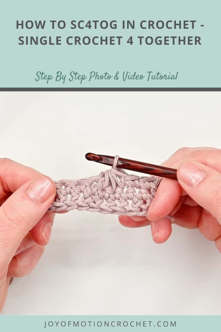 How To sc4tog In Crochet - Single Crochet 4 Together - Easy