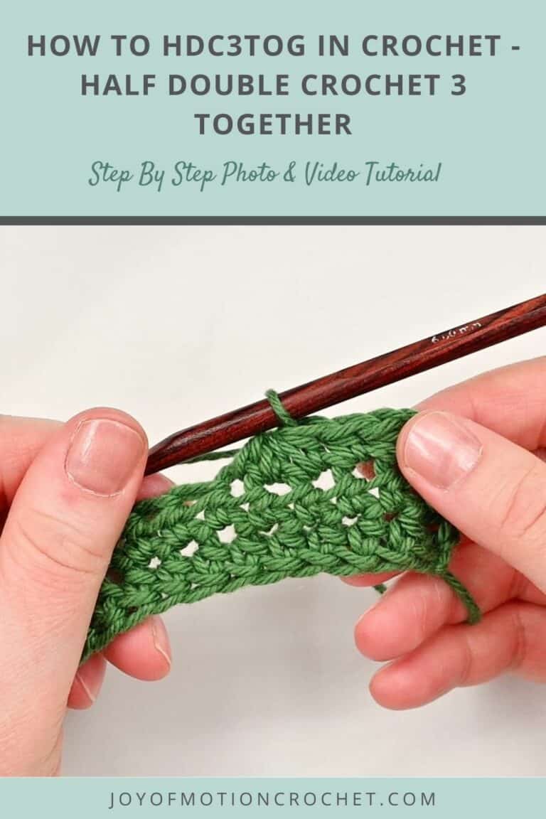 How To hdc3tog In Crochet - Half Double 3 Together - Easy