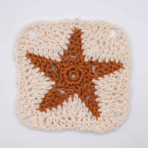 How to Crochet a Star Granny Square - Free Easy Step by Step