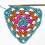 How to Crochet A Triangle Granny Square - Easy Tutorial