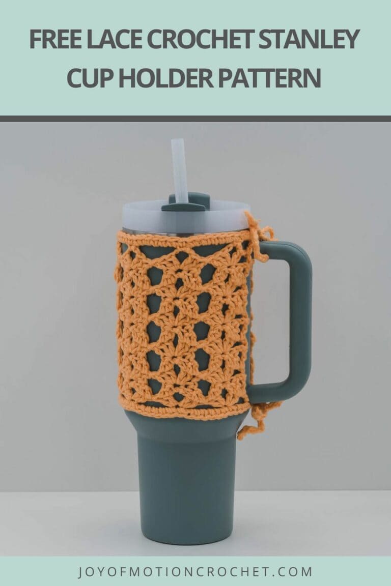 Free Lace Crochet Stanley Cup Holder - Easy Crochet Pattern