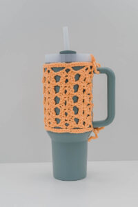Free Lace Crochet Stanley Cup Holder - Easy Crochet Pattern