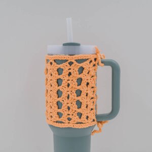 Free Lace Crochet Stanley Cup Holder - Easy Crochet Pattern