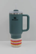 Striped Crochet Stanley Cup Boot - Easy Crochet Pattern