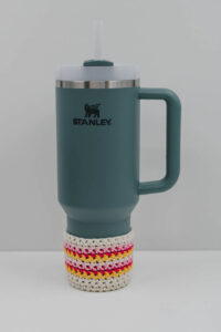 Striped Crochet Stanley Cup Boot - Easy Crochet Pattern