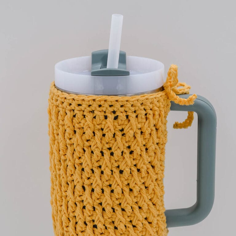 Textured Crochet Stanley Cup Cozy - Easy Crochet Pattern