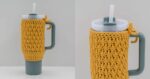 Textured Crochet Stanley Cup Cozy - Easy Crochet Pattern