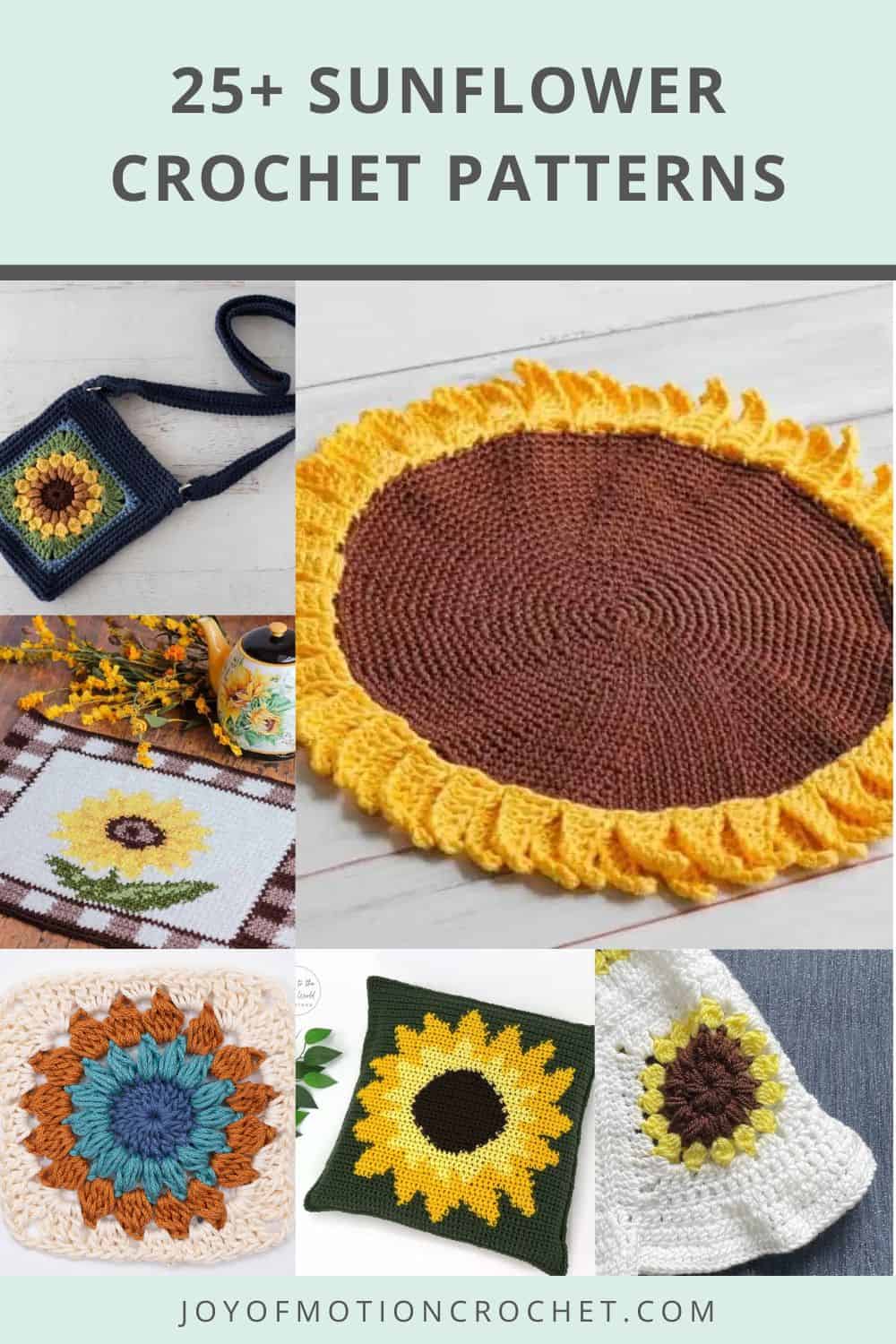 25+ Sunflower Crochet Patterns - Free Crochet