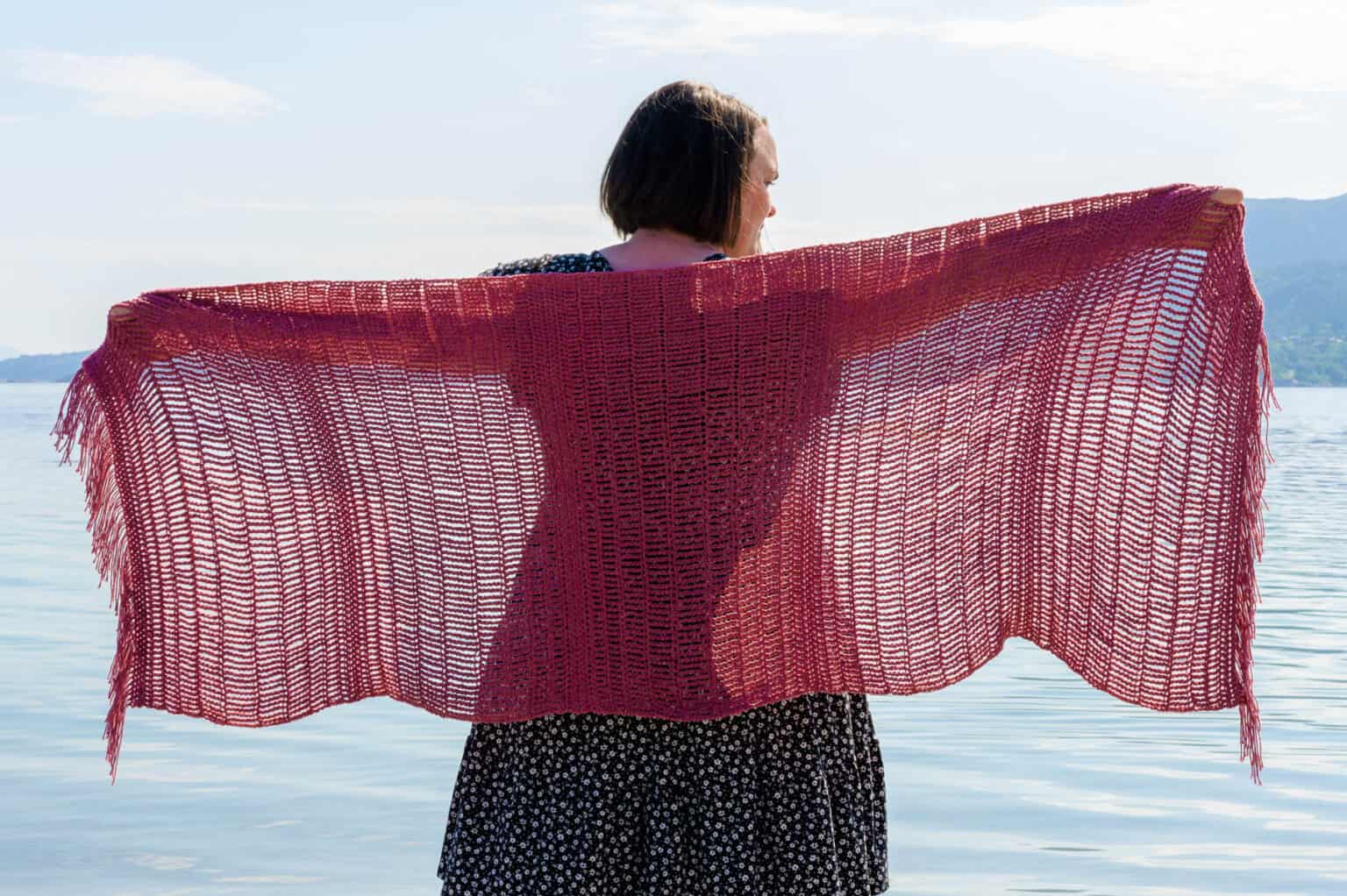 Crochet Beach Wrap - Easy Blanket Scarf For Summer Days