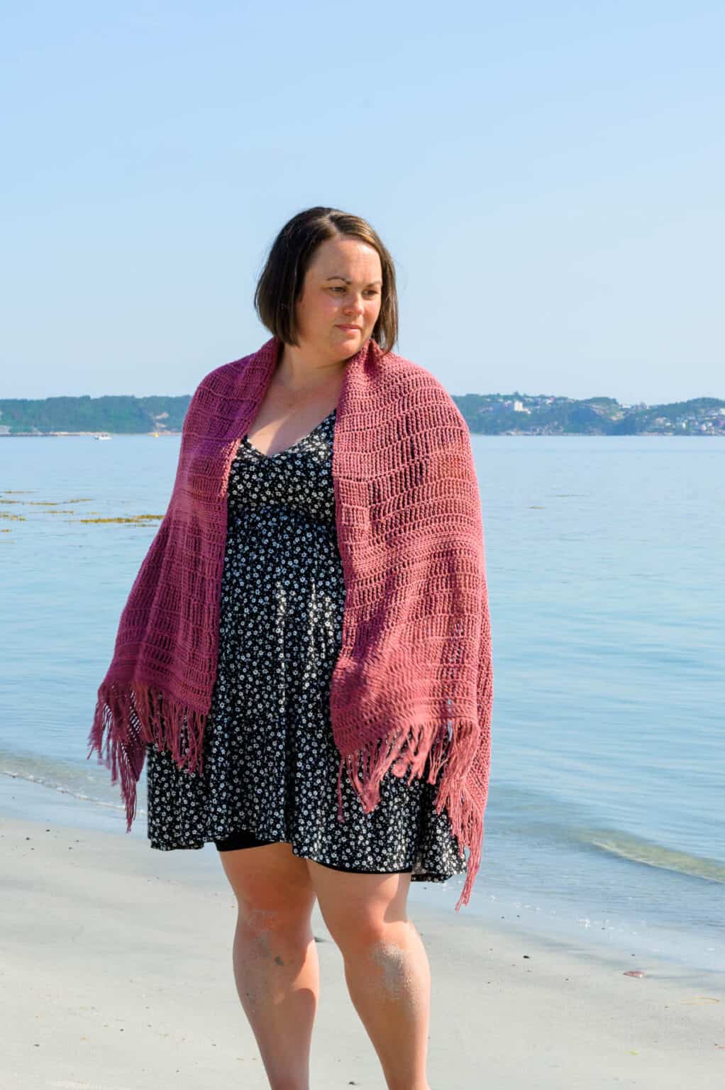 Crochet Beach Wrap - Easy Blanket Scarf For Summer Days