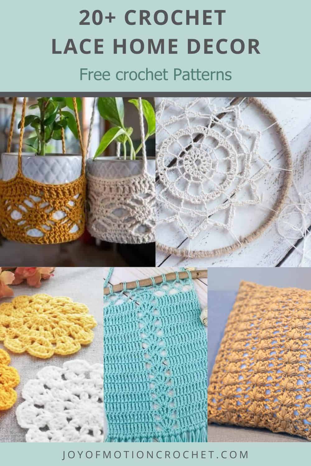 20+ Crochet Lace Home Decor Patterns - Free Ideas!