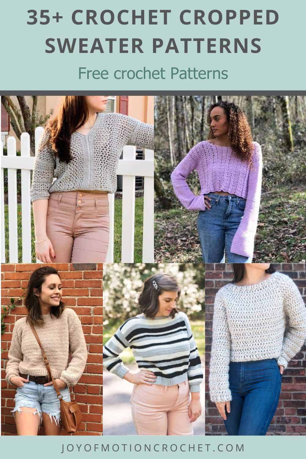 35+ Crochet Cropped Sweater Patterns - Free Crochet Patterns