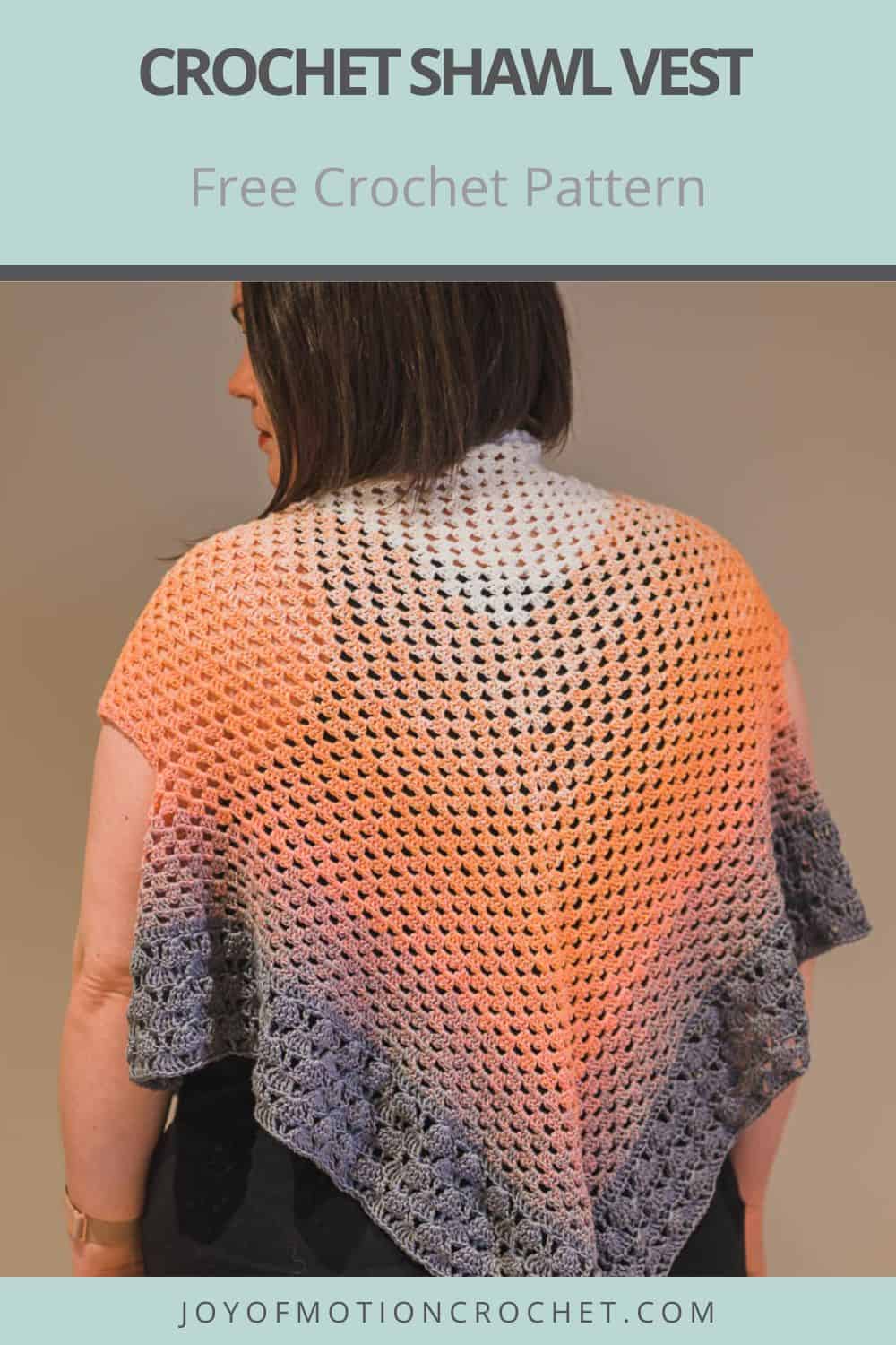 Crochet Shawl Vest Pattern