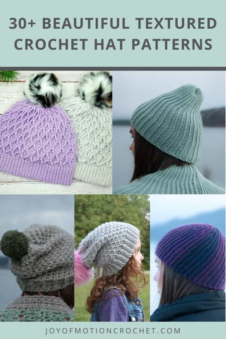 30+ Free Textured Crochet Hat Patterns
