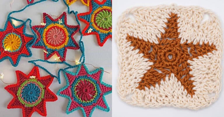25+ Crochet Star Patterns - Free Crochet Ideas