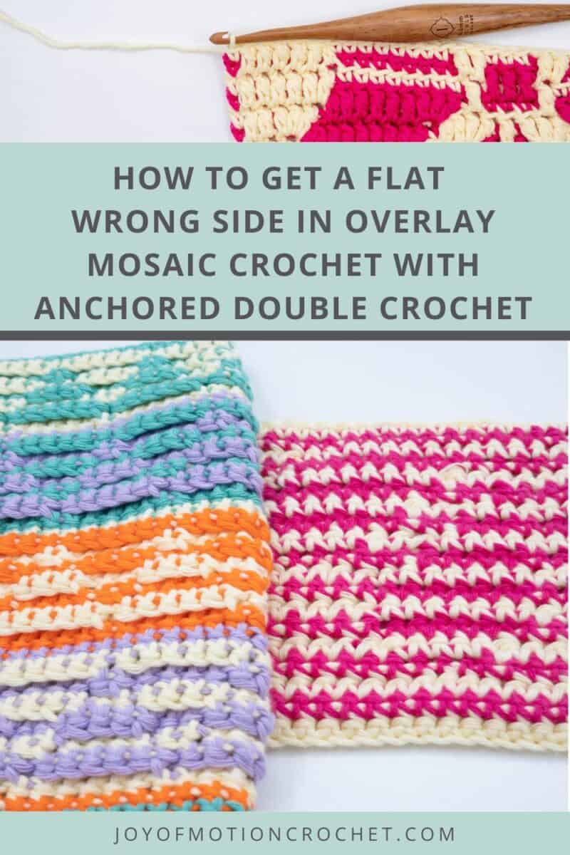 Flat Wrong Side In Overlay Mosaic Crochet - Anchored Double