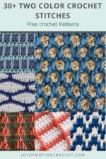 30+ Two Color Crochet Stitches - Free Crochet Patterns