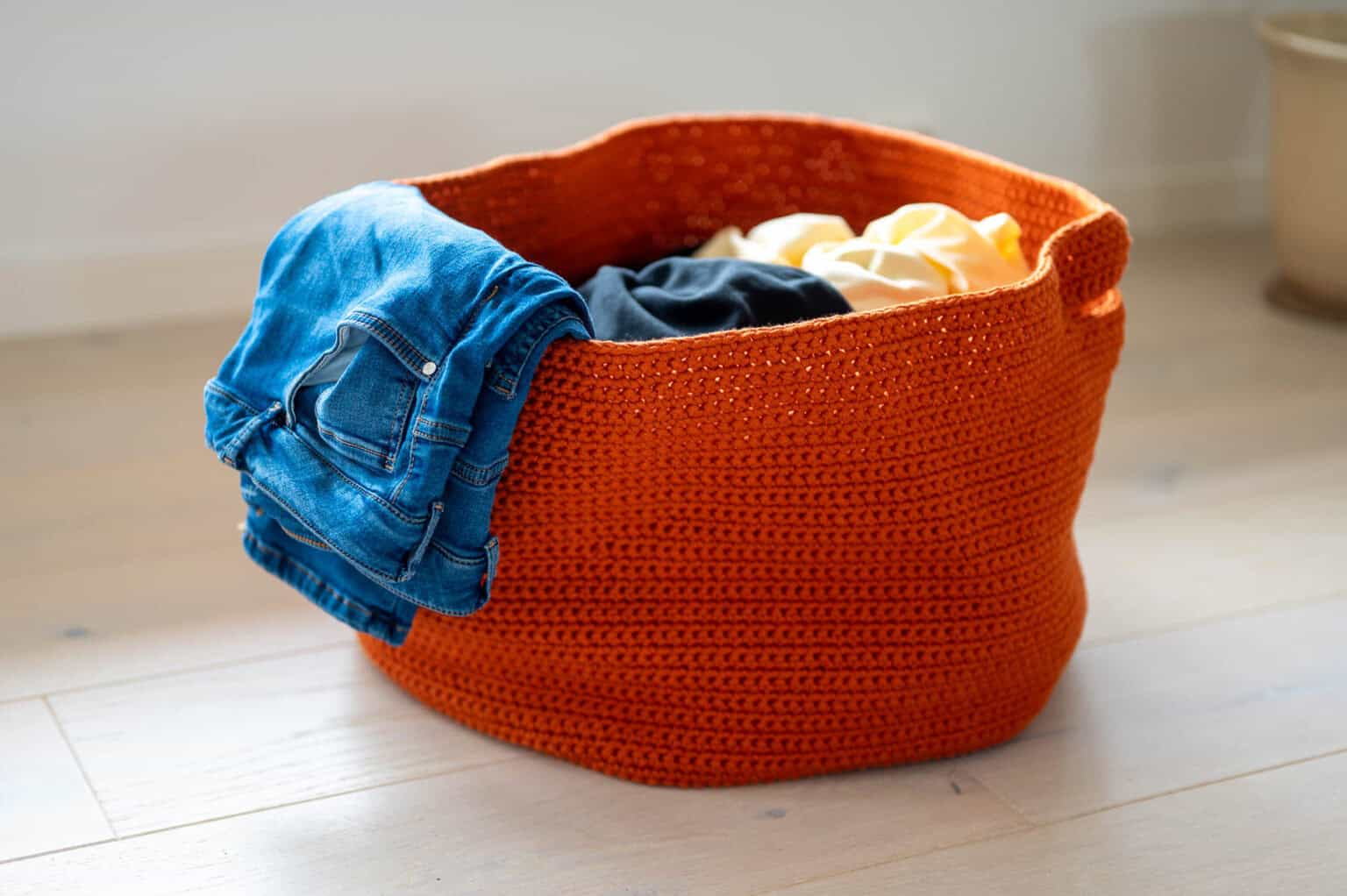 Free Crochet Laundry Basket pattern - Easy Crochet Pattern
