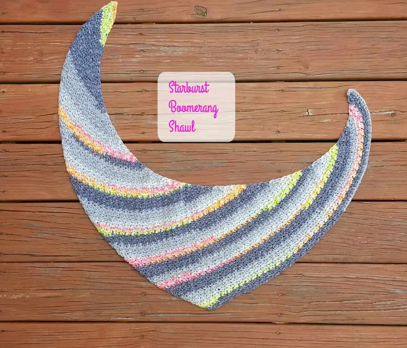 16+ Best Crochet Boomerang Shawl - Free Crochet Patterns