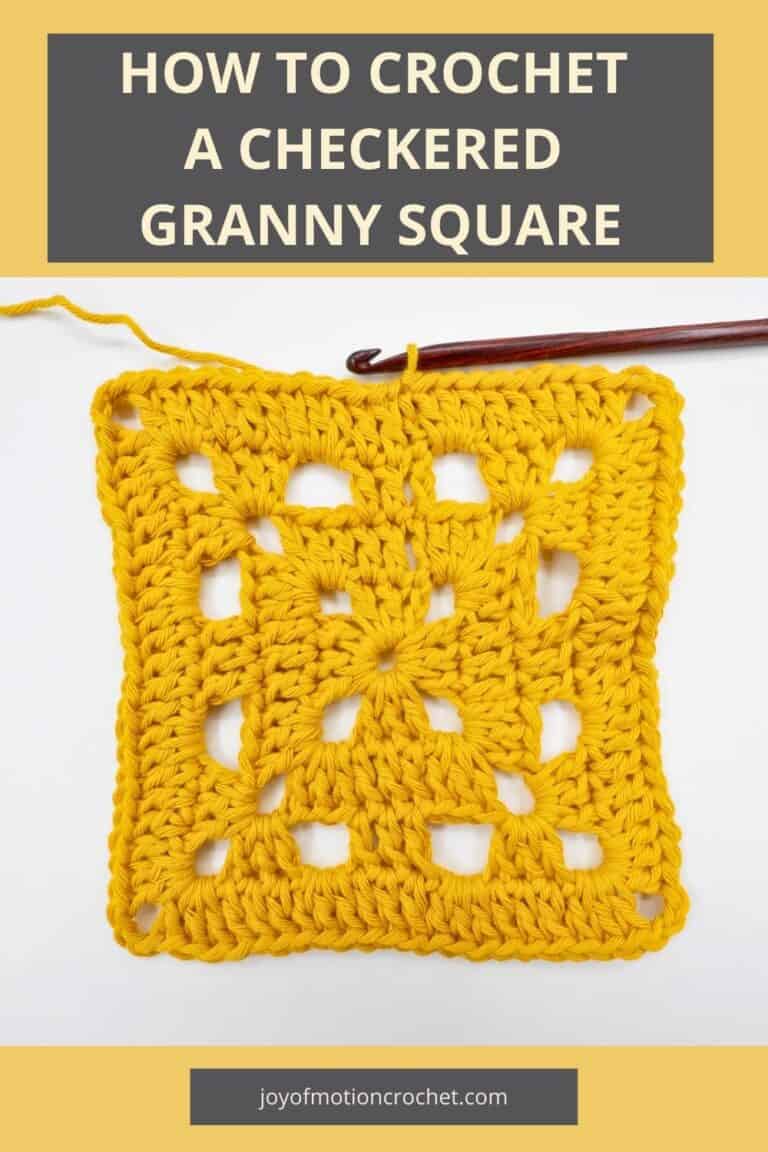 How to Crochet a Checkered Granny Square - Easy Step By Step