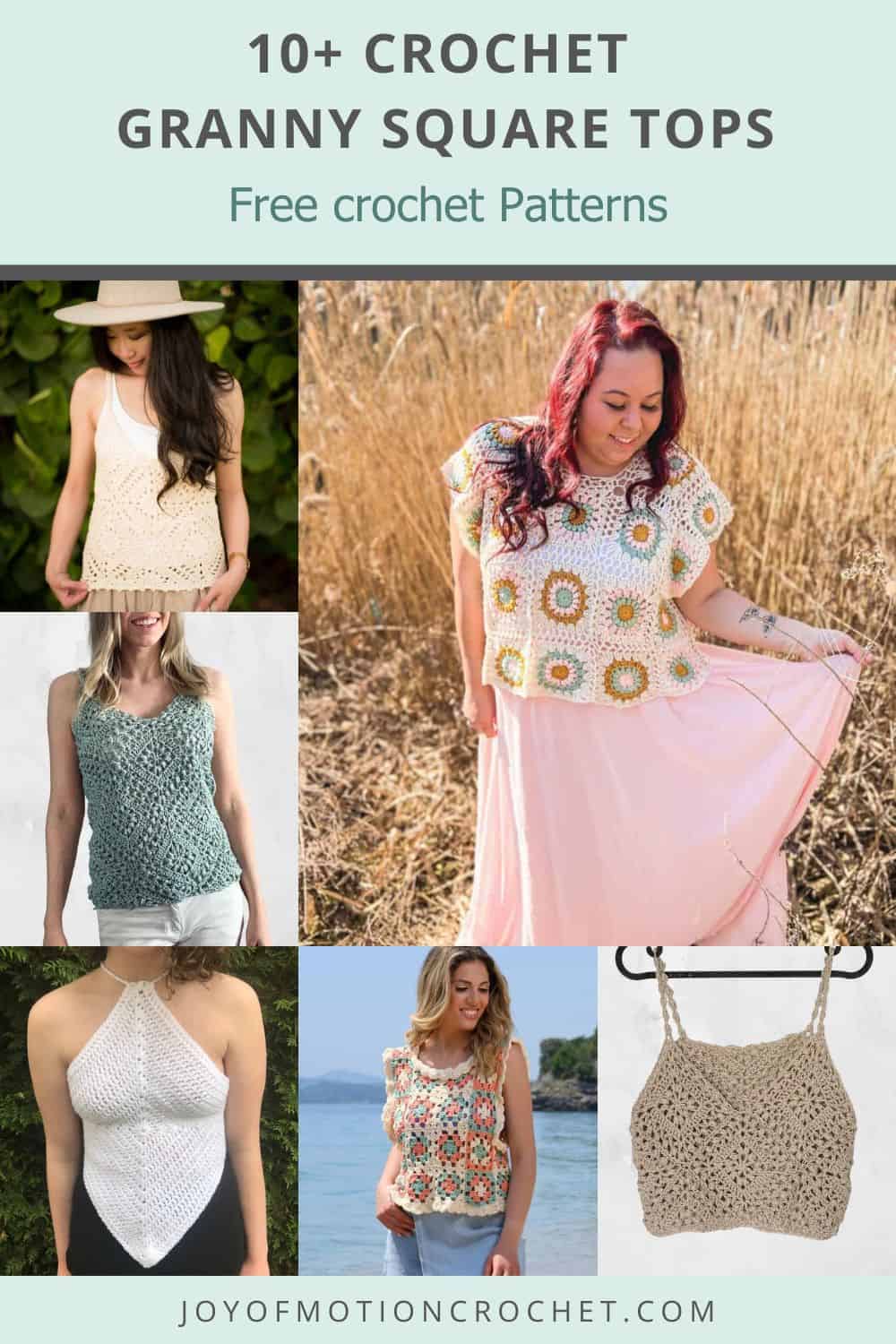 10+ Crochet Granny Square Tops
