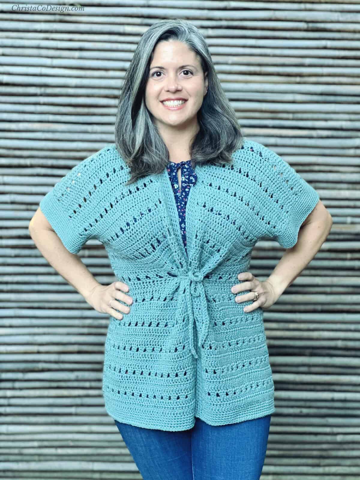 15+ Short Sleeve Crochet Cardigans - Free Patterns
