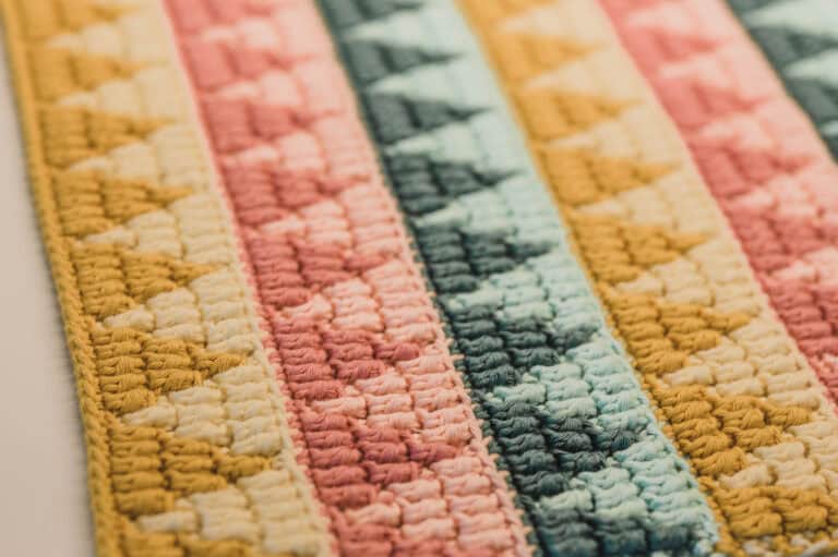 Mosaic Crochet Bath Mat - Free Crochet Pattern