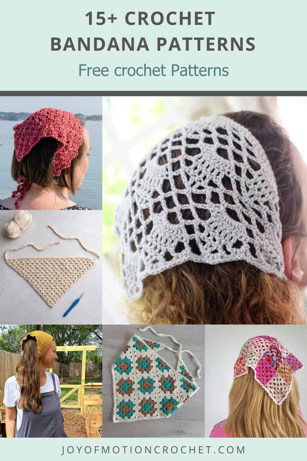 15+ Free Crochet Bandana patterns - Crochet Kerchiefs