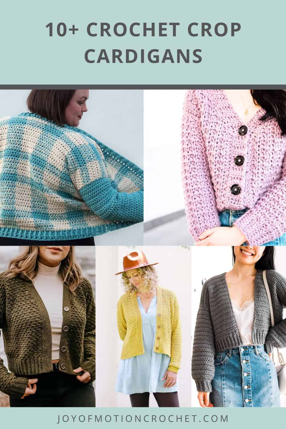 10+ Crochet Crop Cardigans - Free Crochet Patterns