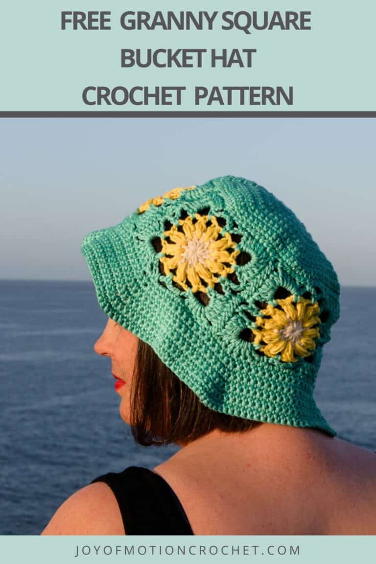 Free Granny Square Bucket Hat Crochet Pattern