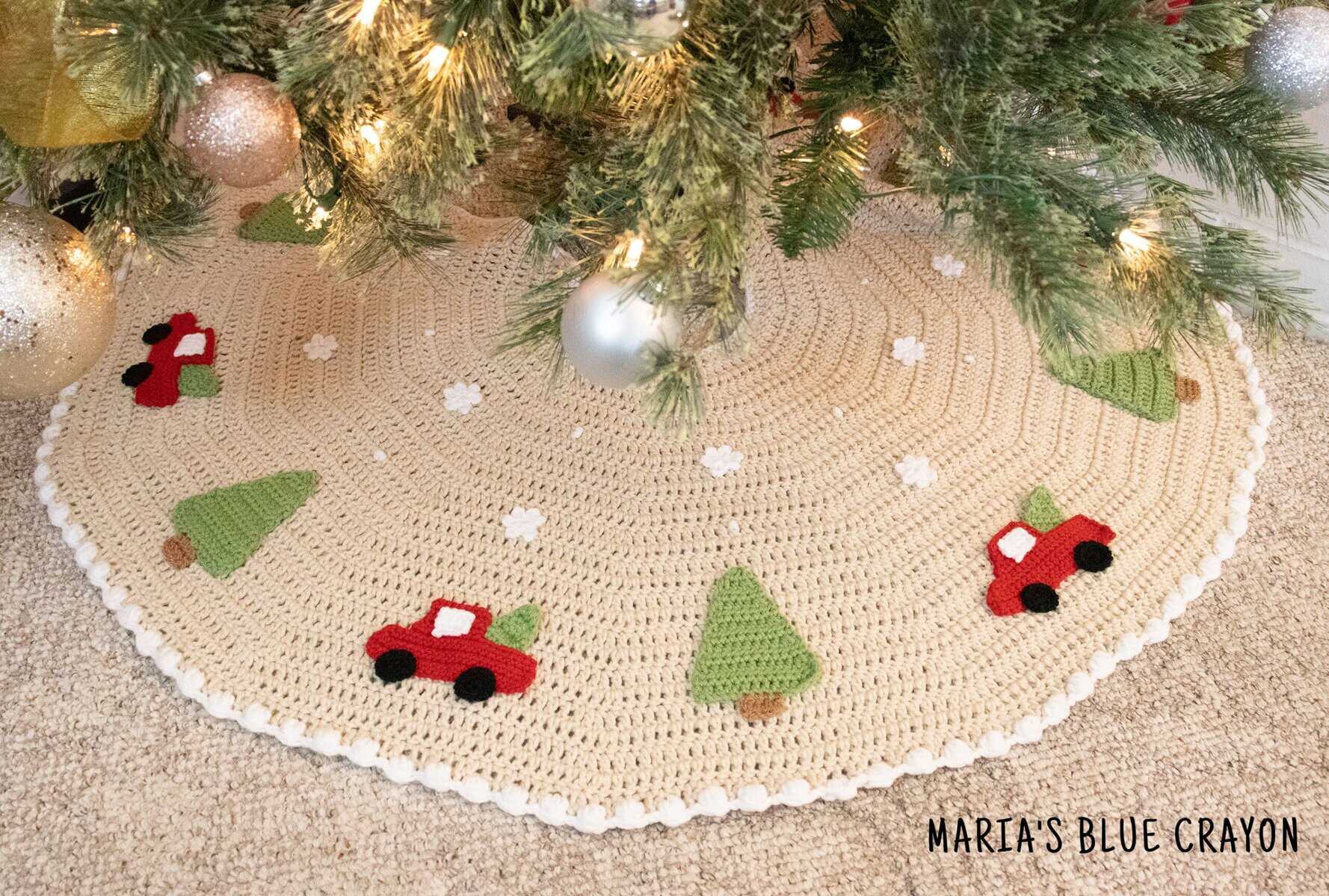 15+ Festive Crochet Tree Skirt Patterns for Christmas