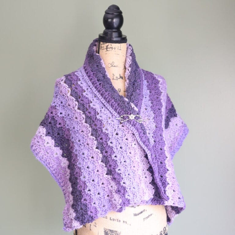 30+ Stunning Crochet Rectangle Shawls - Free Patterns