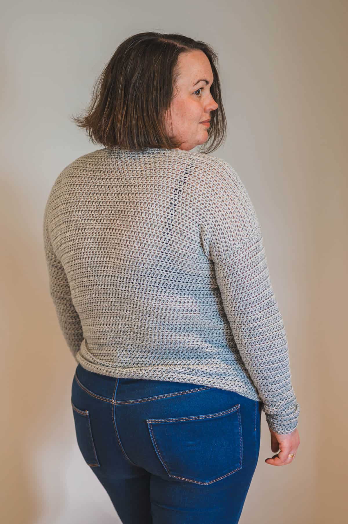 Free Crochet V-Neck Sweater Pattern - Easy - XS-5XL