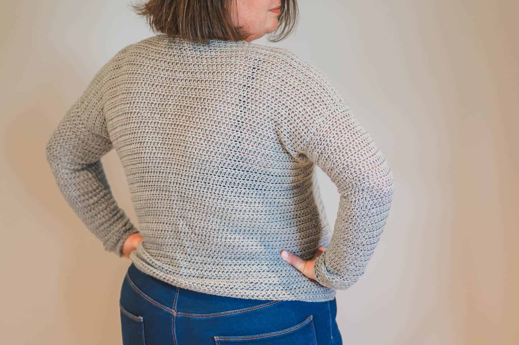 Free Crochet V-Neck Sweater Pattern - Easy - XS-5XL
