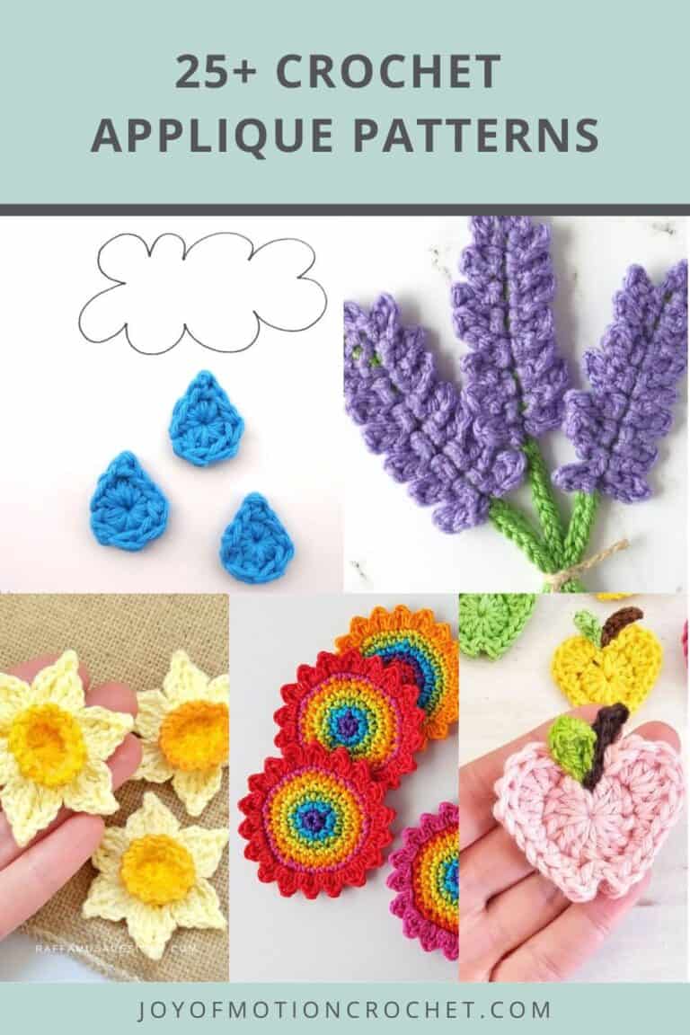 25+ Beautiful Crochet Applique Patterns