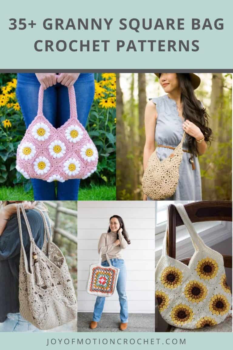 35+ Free Granny Square Bag Crochet Patterns to Make